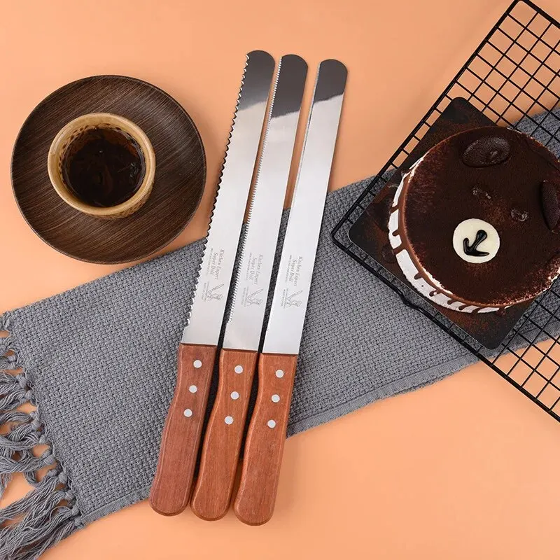 37-5cm-Stainless-Steel-Bread-Slicer-Cake-Triangle-Sandwich-Knife-Baking ...