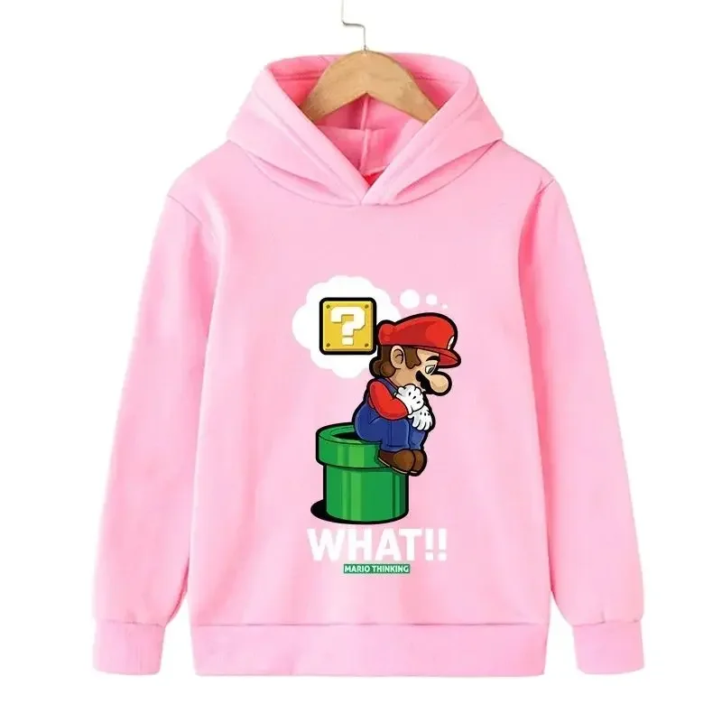 2024 Nuevo juego Super Mario Bros. Sudadera de moda superior para niños ...