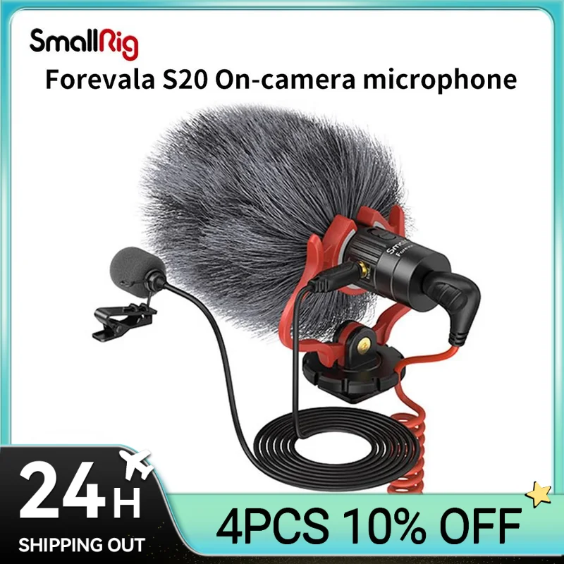 SmallRig S20 On-Camera Microphone with Shock Mount Video Microphone ...