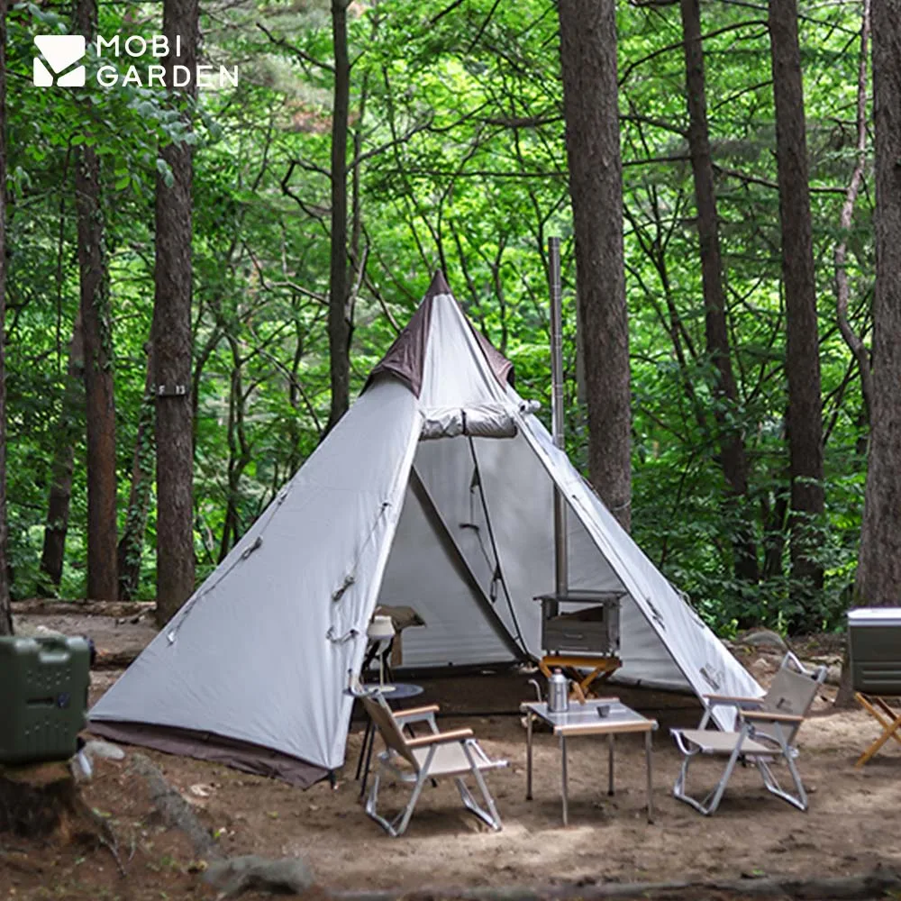 MOBI GARDEN camping tent pyramid shelter Forest Tower 230 waterproof ...