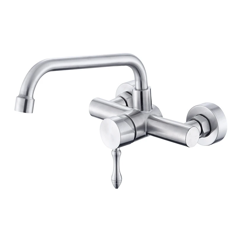 1PC 304 Stainless Steel Dark Hot And Cold Kitchen Faucet Balcony Pool ...