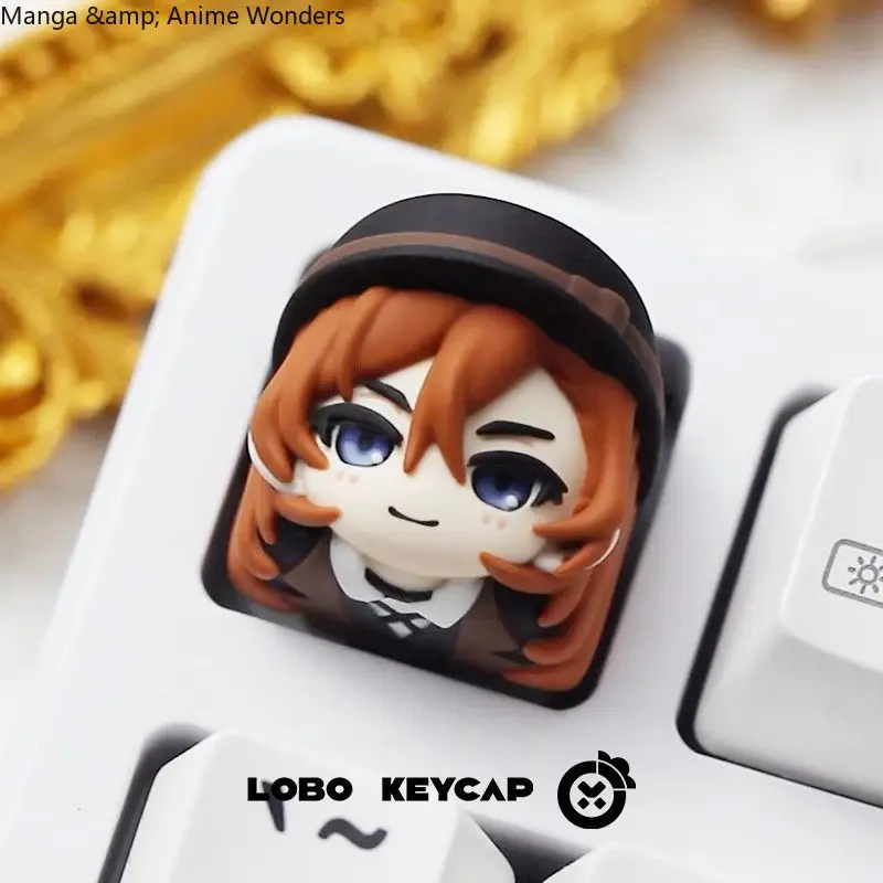 Bungo Stray Dogs dazai osamu Kawaii Cosplay Keyboard Keycap Resin ...