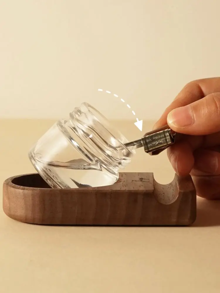 Upgraded-Ink-Holder-English-Calligraphy-Dip-Pen-Holder-Pen-Rest-Seal ...