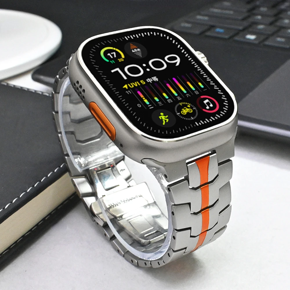 Luxury-Stainless-Steel-Strap-For-Apple-Watch-Ultra-2-Band-49mm-45mm ...
