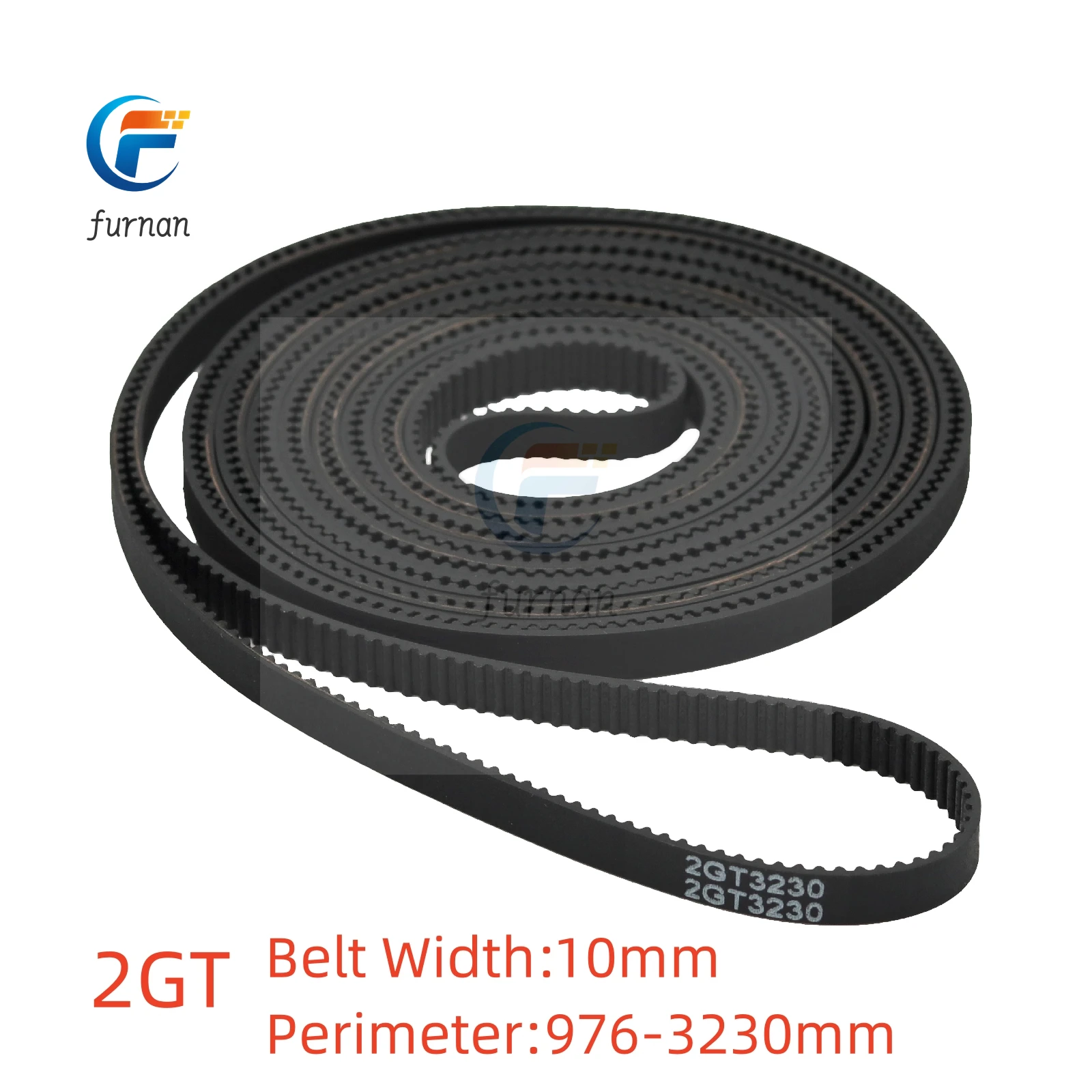 3D Printer GT2 Width 10mm Closed Loop Rubber 2GT Timing Belt Length 976 ...