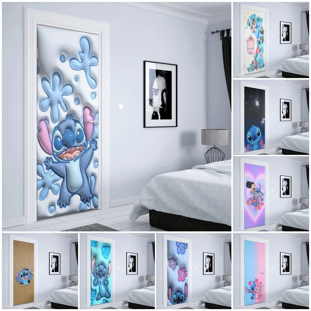 Disney Anime abstracto Lilo & Stitch, decoración de habitación de niños ...