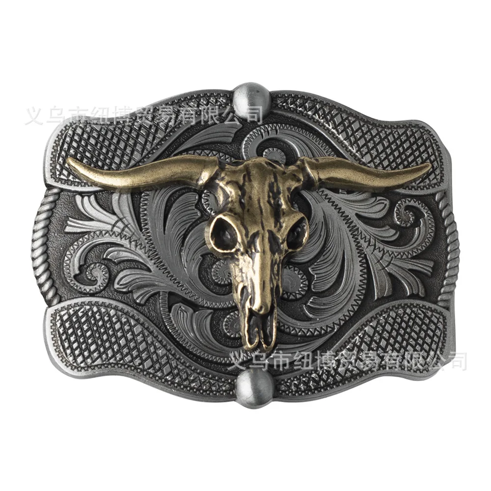 Decorative-Pattern-Belt-Buckle-Western-Cowboy-Bullfighter-Bar ...