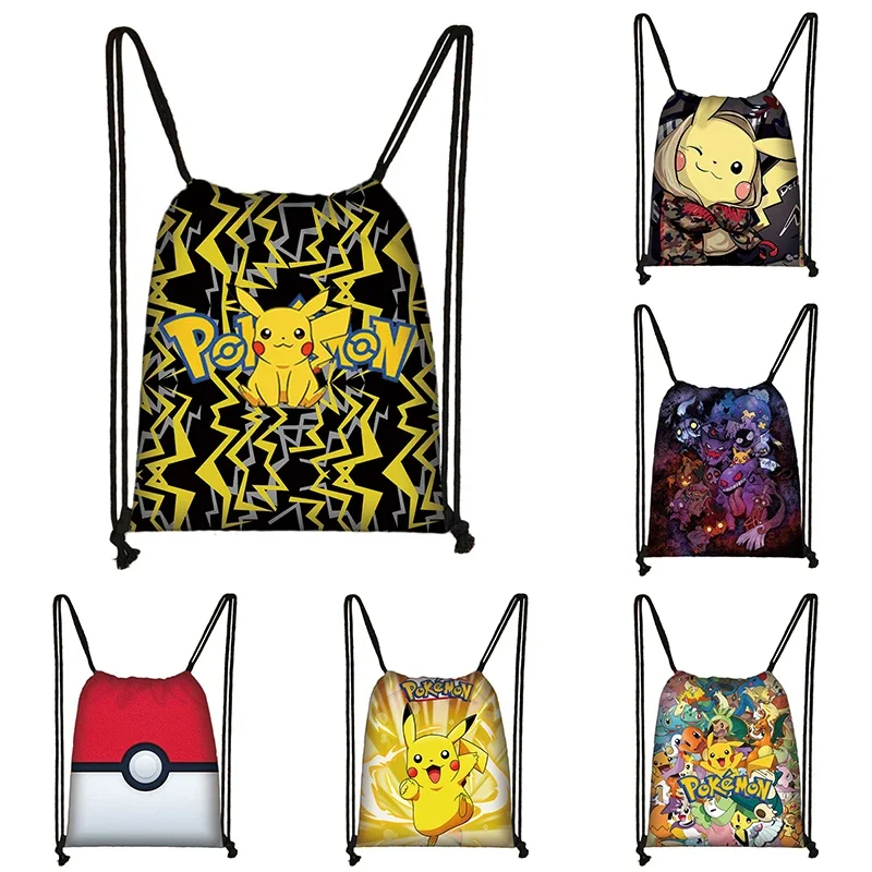 Pokemon-Pikachu-Children-s-Cartoon-Drawstring-Backpack-Kawaii-Anime-Boy ...