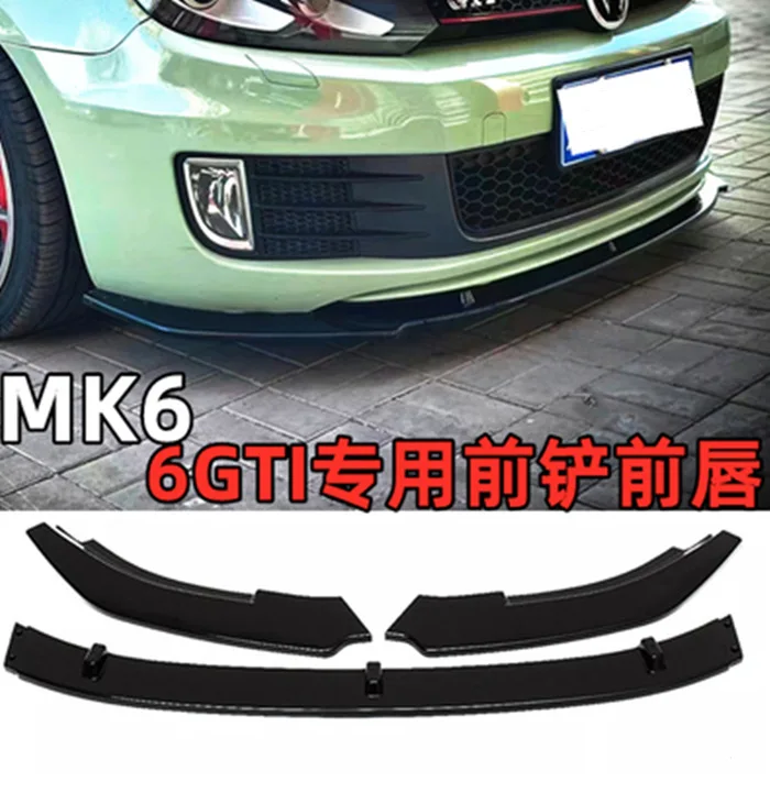 For-Volkswagen-VW-Golf-6-MK6-GTI-GTD-Front-Bumper-Lip-Spoiler-Splitter ...