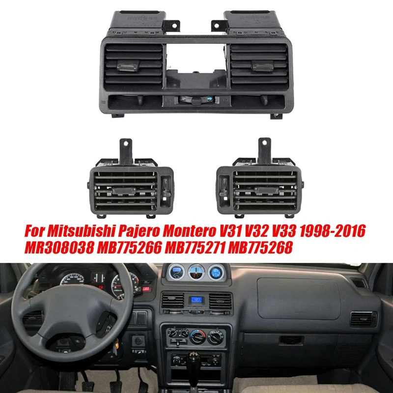 5Pcs/Set Dash Air Vent Condition Outlet Grill Kits For Mitsubishi ...