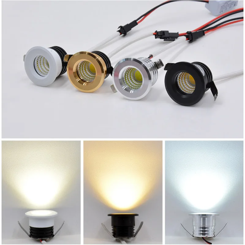Dimmable-Mini-Led-Downlights-3W-Cob-AC85-265V-12V-Cutout-30mm-Recessed ...