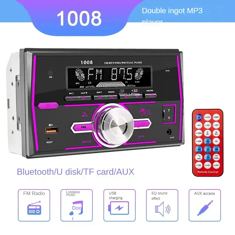 Automotivo-Carro-Bluetooth-R-dio-Autoradio-Som-Multimedia-MP3-Player-FM-Audio-Receptor-est-reo ...