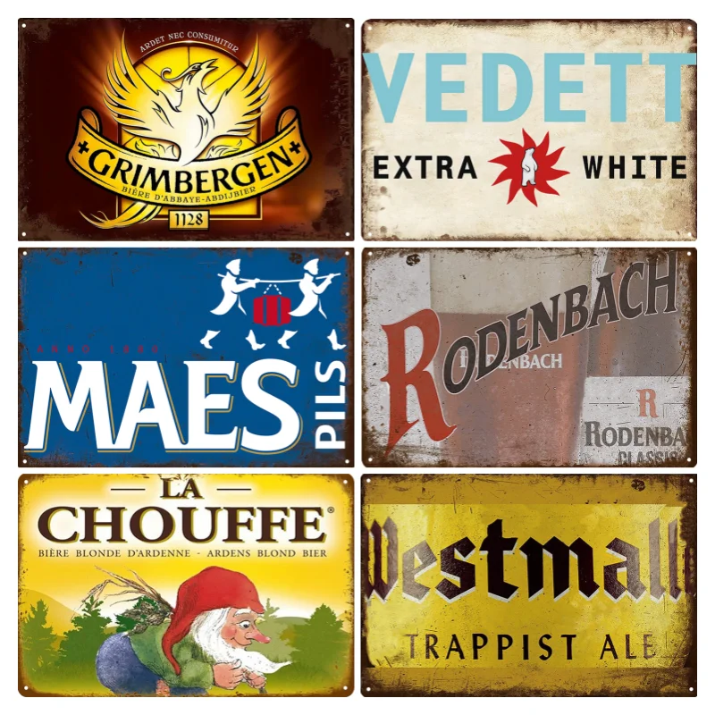 Biermerk-Plaque-Tinnen-Bord-Decoratieve-Plaquette-Muur-Decor-Pub-Keuken ...