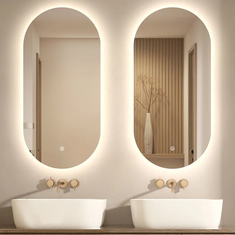 Smart-Oval-Mirror-Touch-Switch-Shaving-Aesthetic-Bathroom-Mirror ...