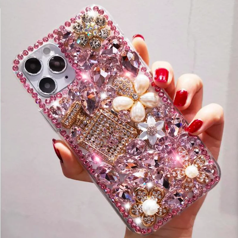 Luxury Bling Diamond Phone Case for Moto G52 4G (Clear)