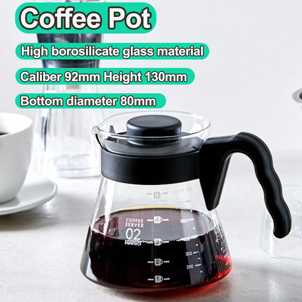 600ml-Glass-Coffee-Pot-Hand-Brew-Espresso-Kettle-High-Temperature ...