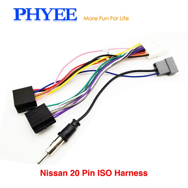 Nissan-ISO-Kabelbaum-Adapter-Auto-Radio-Head-Unit-Audio-20-pin-Stecker ...