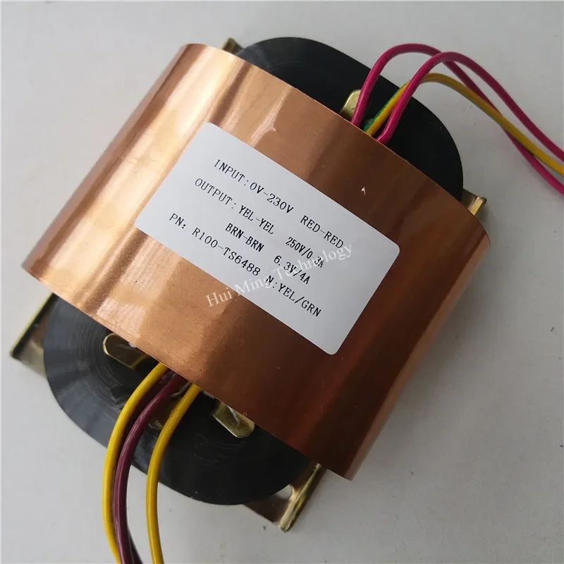 R-Core-Transformer-100W-R100-Transformers-220V-To-250V-0-3A-6-3V-4A ...