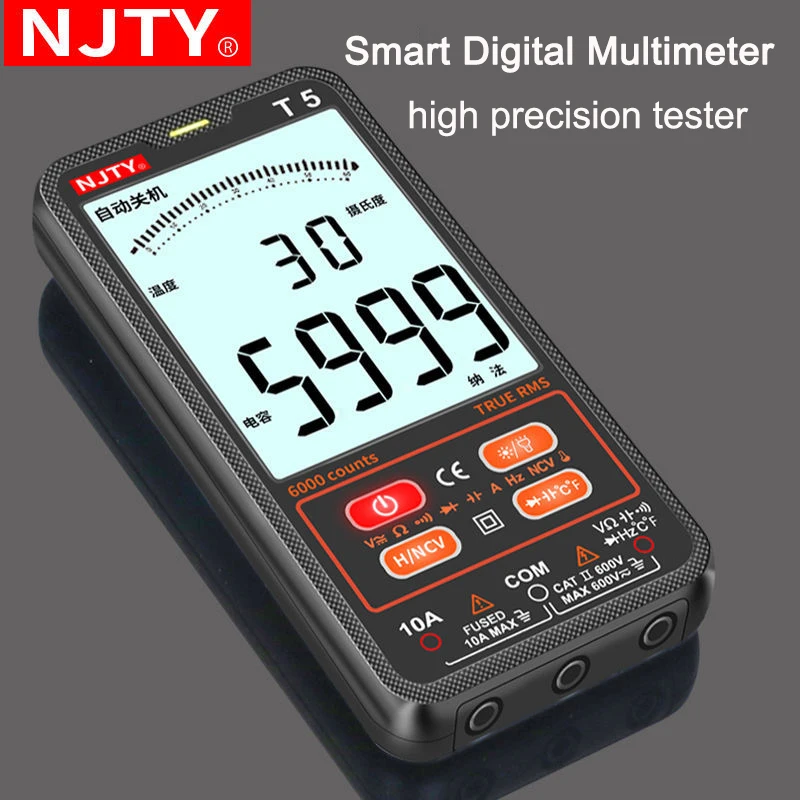 T5-Professional-Digital-Multimeter-Automotive-True-RMS-NCV-600V-AC-DC ...