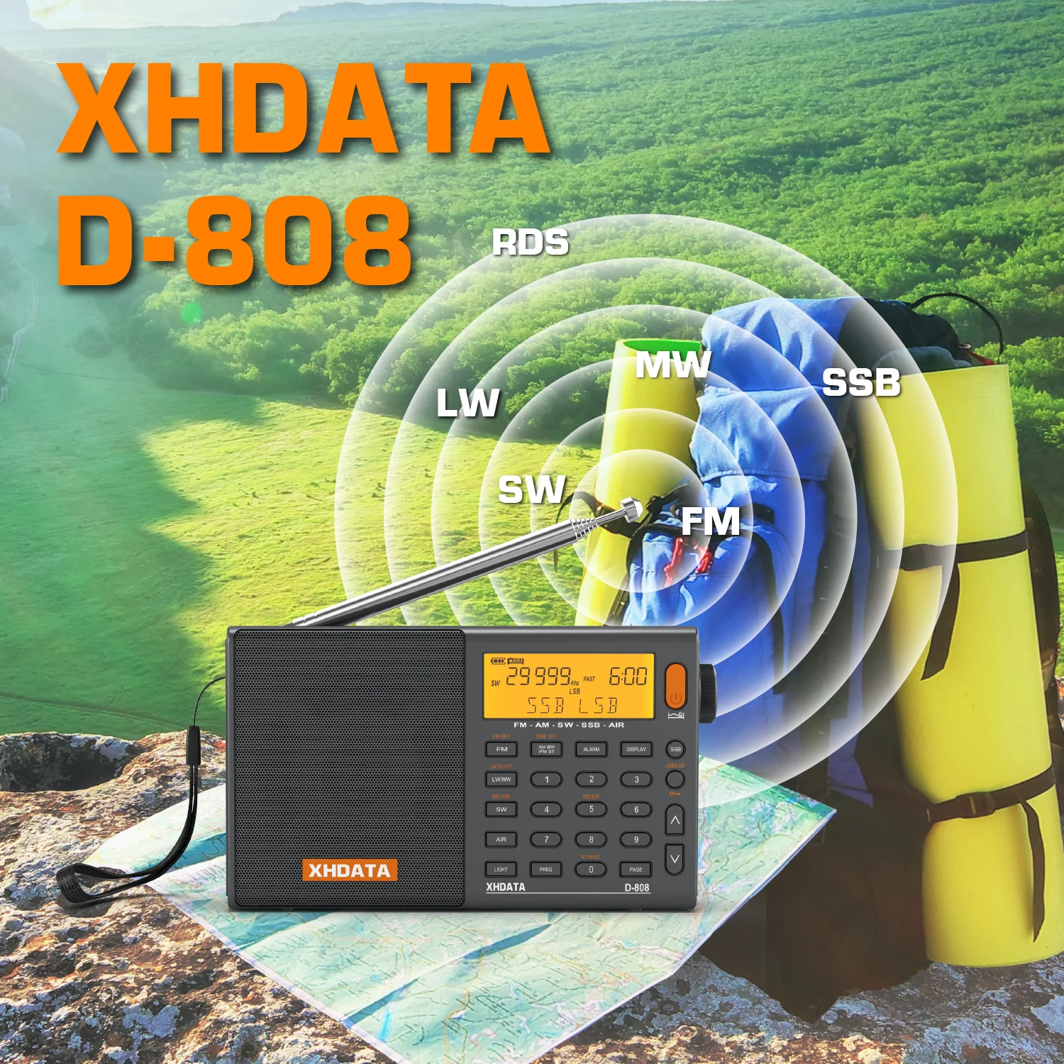 XHDATA-SIHUADON-D-808-Radio-Portable-AM-FM-SW-MW-LW-SSB-AIR-RDS-Radio ...