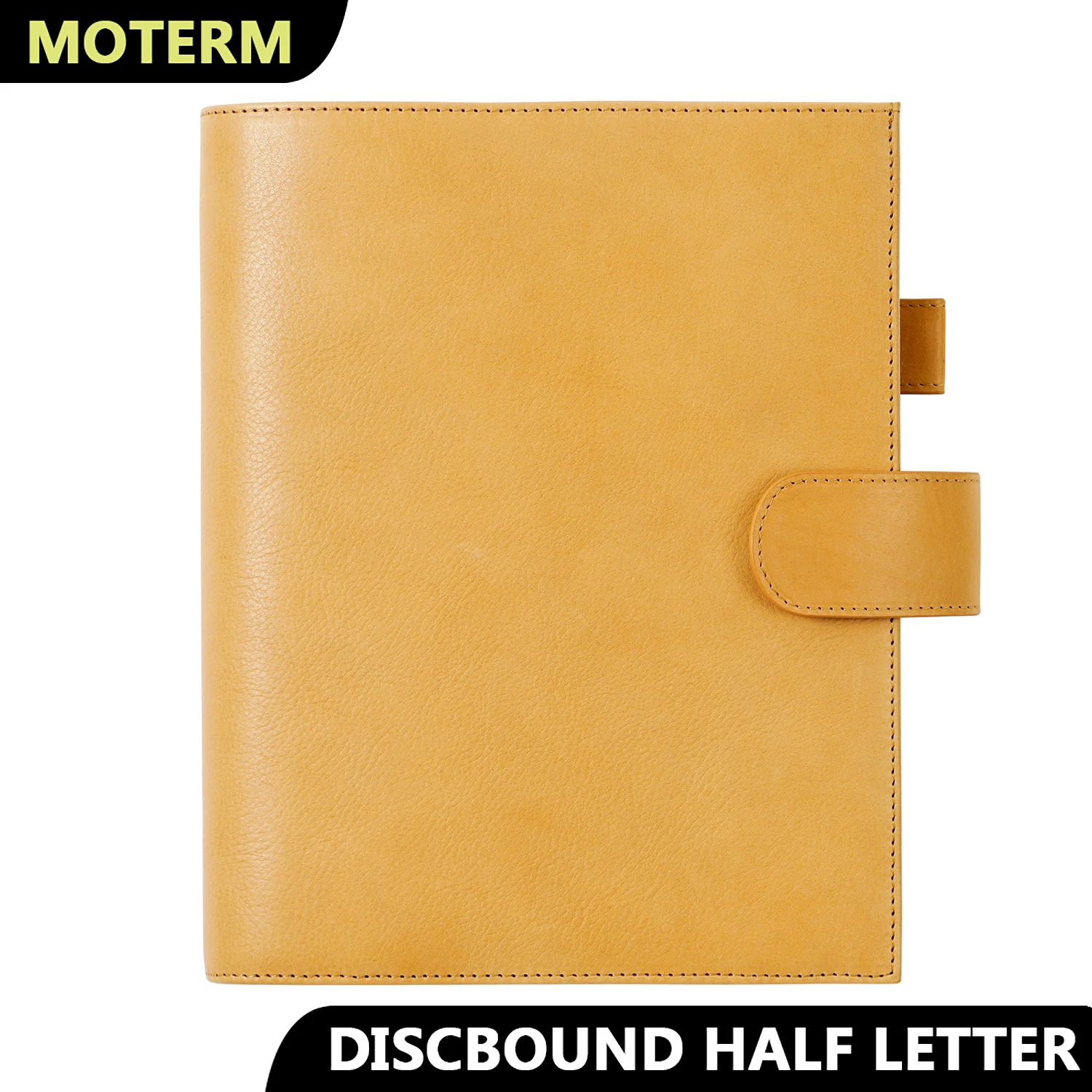 Moterm-Full-Grain-Vegetable-Tanned-Leather-Discbound-Series-Half-Letter ...