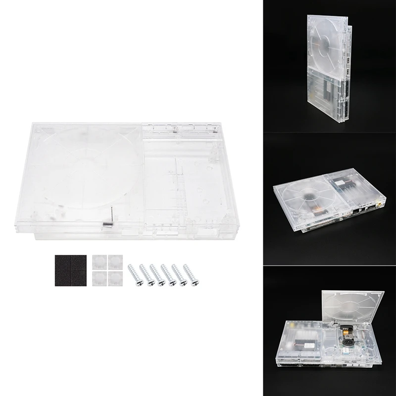Kit-de-carcasa-transparente-para-PS2-Slim-SCPH-carcasa-de-repuesto ...