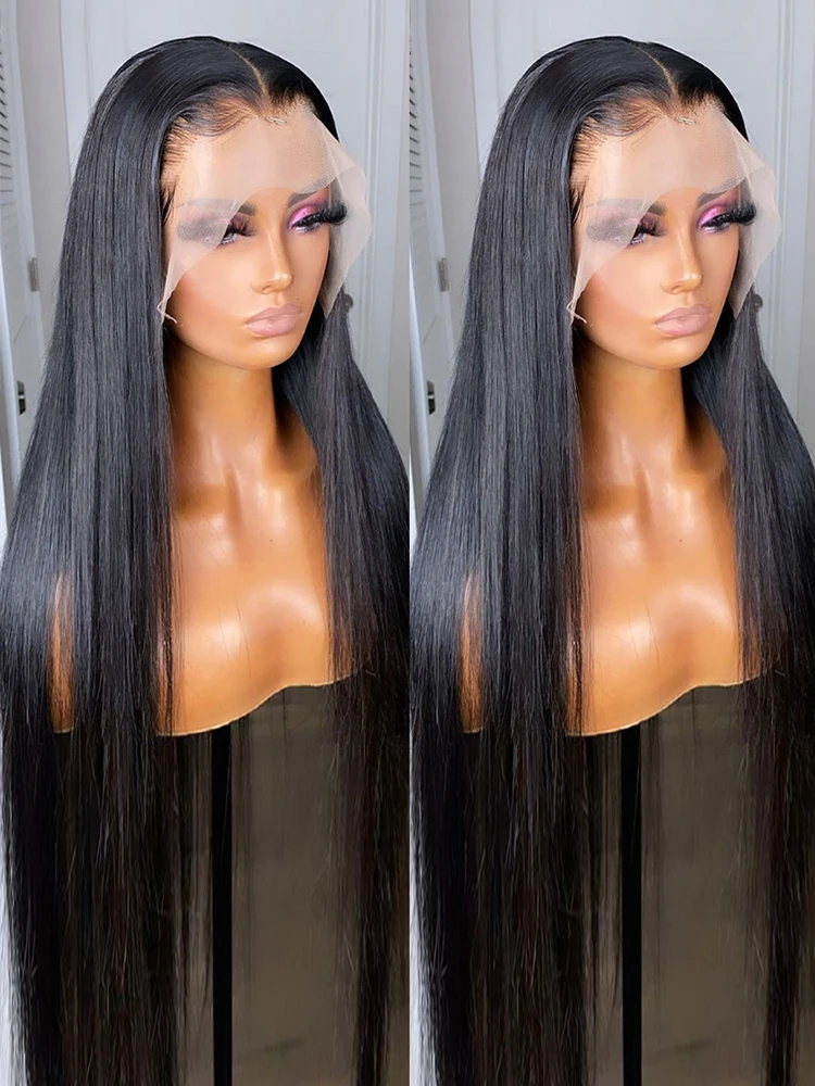 Perruque-Cheveux-Humain-Lisses-Perruque-13x6-360-HD-Full-Lace-Frontal ...