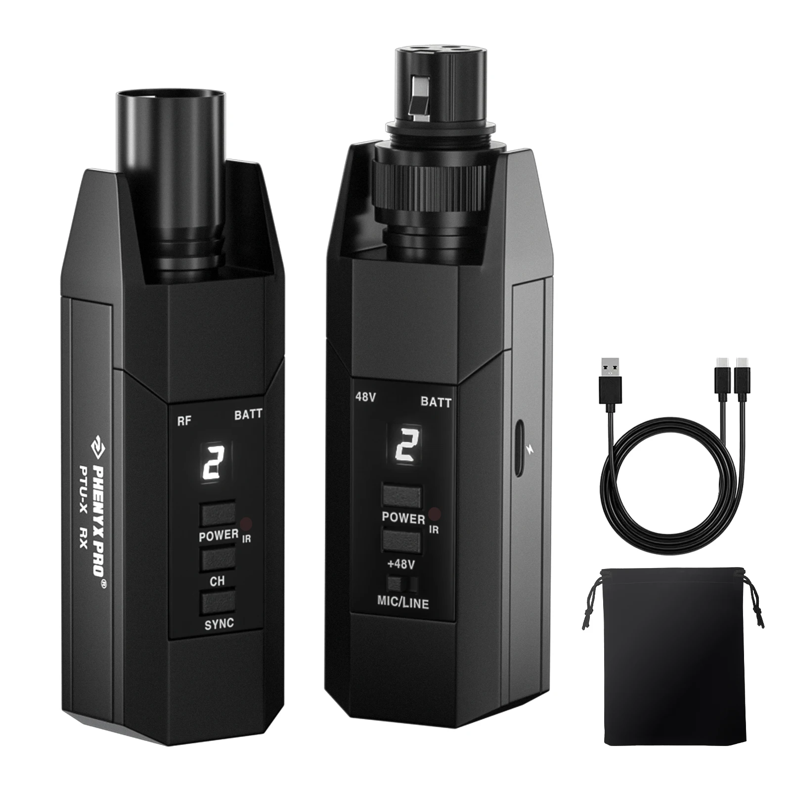 Phenyx Pro PTU-X Sistema receptor transmisor inalámbrico XLR enchufable ...