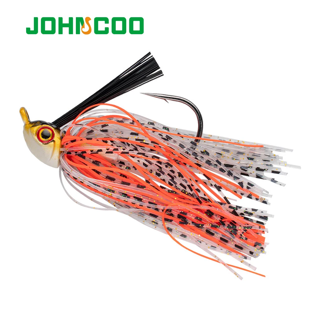 JOHNCOO-12g-Spinner-Bait-Weedless-Jighead-Bass-Jig-Bait-Fishing-Lure ...