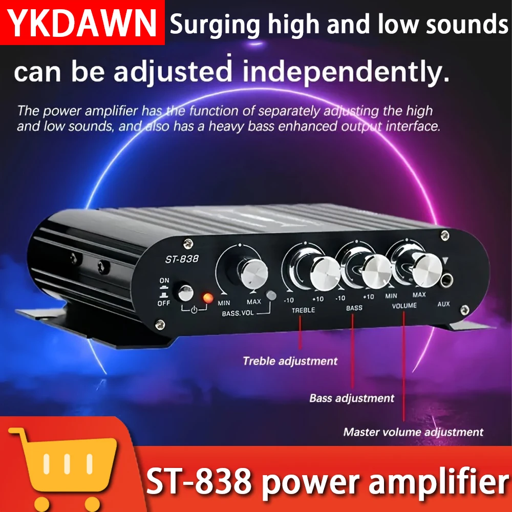 Amplificador-de-Pot-ncia-Hi-Fi-Digital-Subwoofer-Stereo-Leitor-de-udio ...