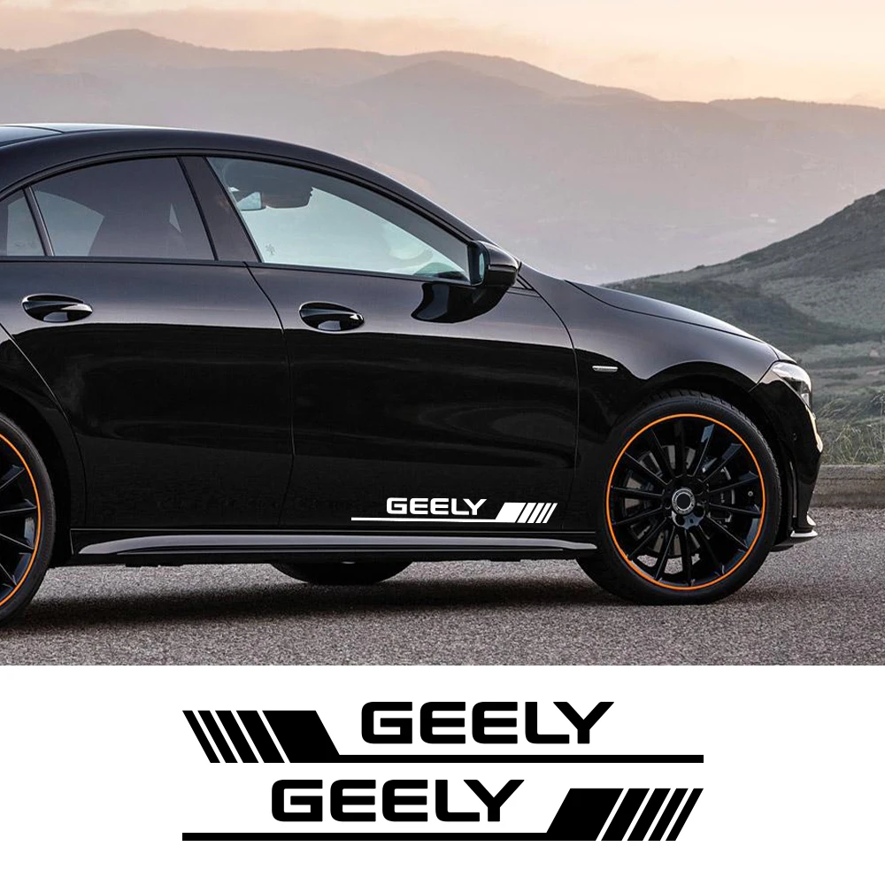 2PCS-Car-Door-Side-Stickers-For-GEELY-Coolray-Aktie-Tugella-Atlas-GC6 ...