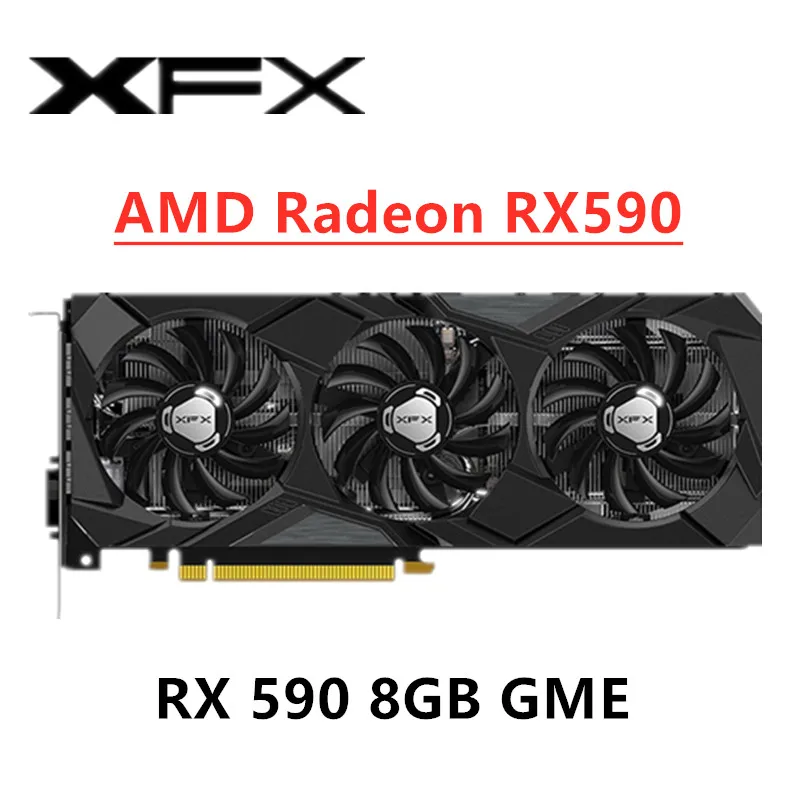 XFX-GPU Radeon AMD Radeon RX590 placa de vídeo, 8GB GDDR5 placas ...
