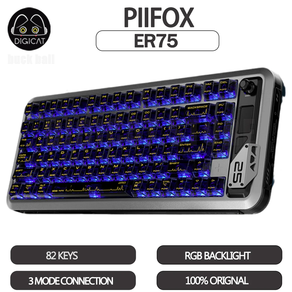 PIIFOX-ER75-Magnetic-Switch-Mechanical-Keyboard-3Mode-USB-2-4G-Bluetooth-Wireless-Keyboards ...