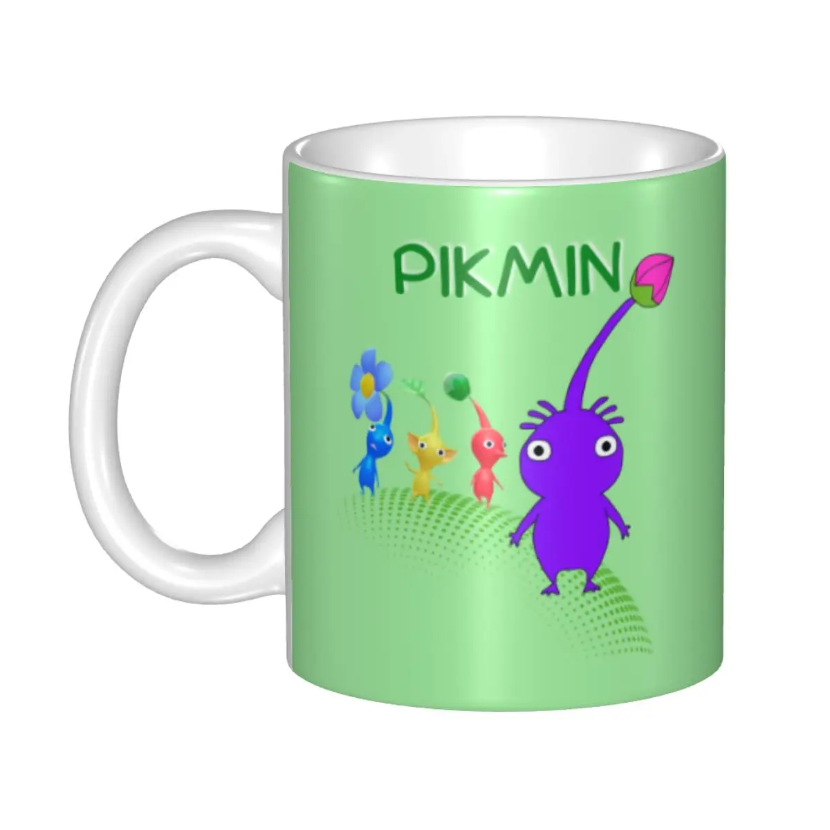 Personalized Animated Cartoon Games Pikmin Coffee Mug DIY Plant Monster ...
