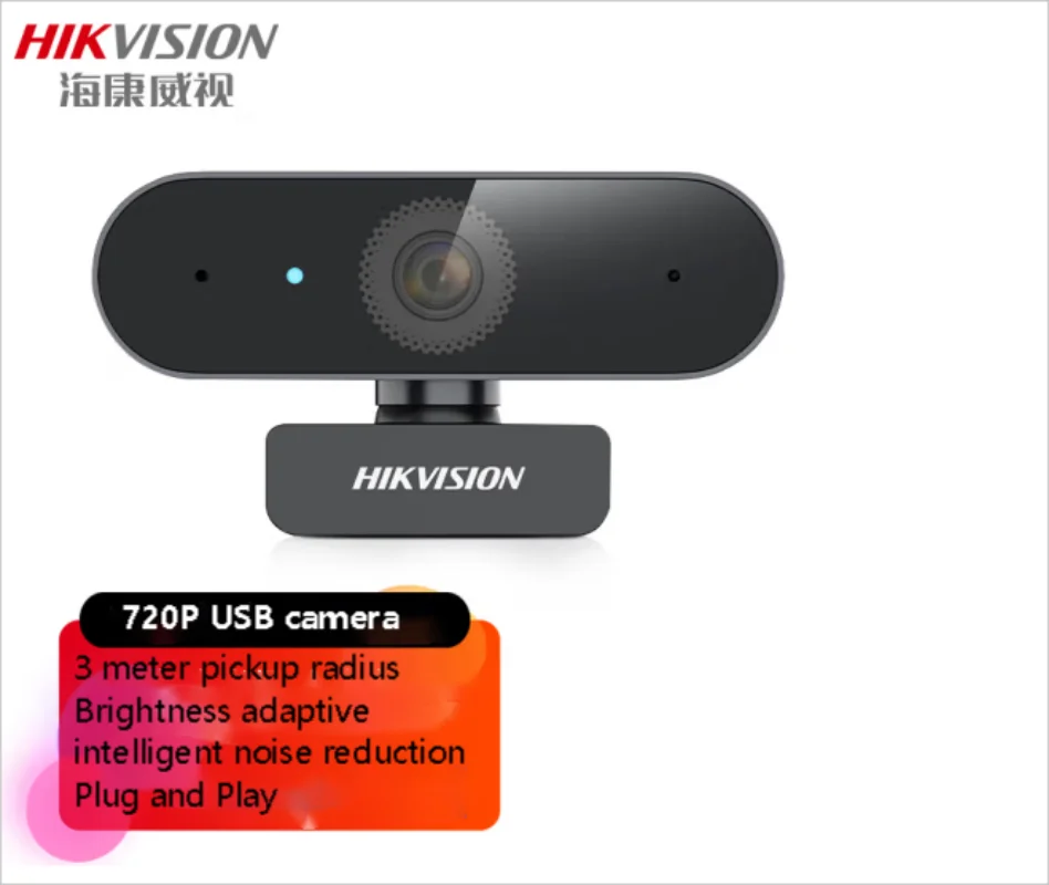 HIKVISION-Webcam-de-Alta-Defini-o-com-Microfone-C-mera-de-Rede-USB-Mini ...
