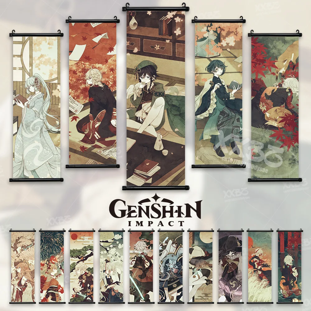 Genshin-Impact-Hanging-Painting-Game-Yoimiya-Poster-Xiangling-Home ...