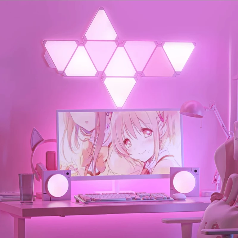 Ultrathin-9MM-RGB-Smart-WIFI-LED-Triangle-Light-Indoor-Atmosphere-Wall ...
