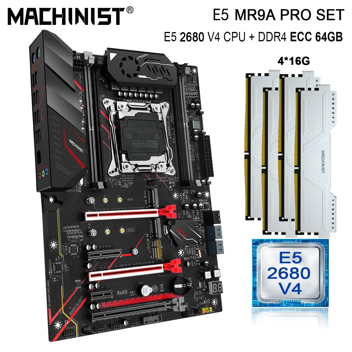 MACHINIST-MR9A-PRO-MAX-LGA-2011-3-Motherboard-Set-Kit-Xeon-2680-V4-CPU ...