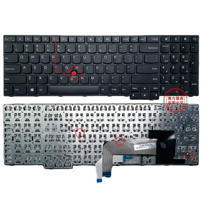 New Laptop US English keyboard For IBM Lenovo E550 E555 E550C E560 E565 ...