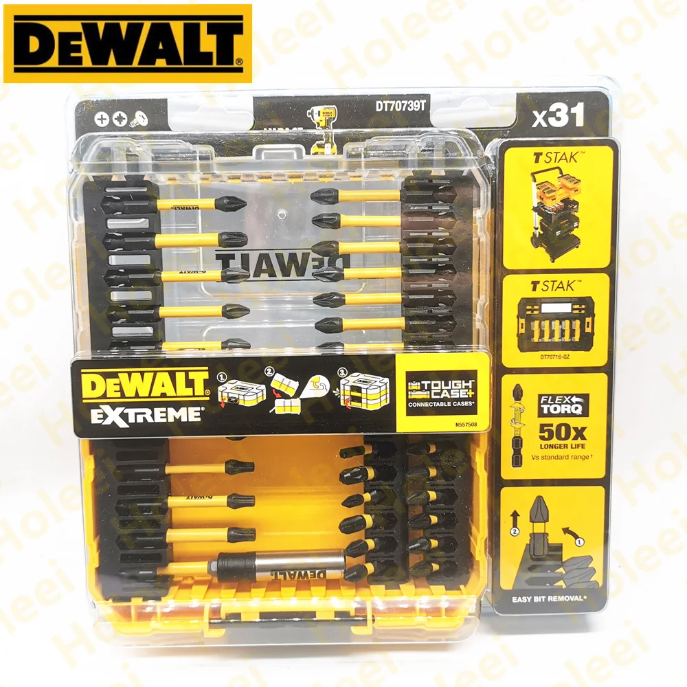Набор бит для Отвертки Phillips DEWALT, насадки PH1, PH2, PH3, PZ1, PZ2 ...