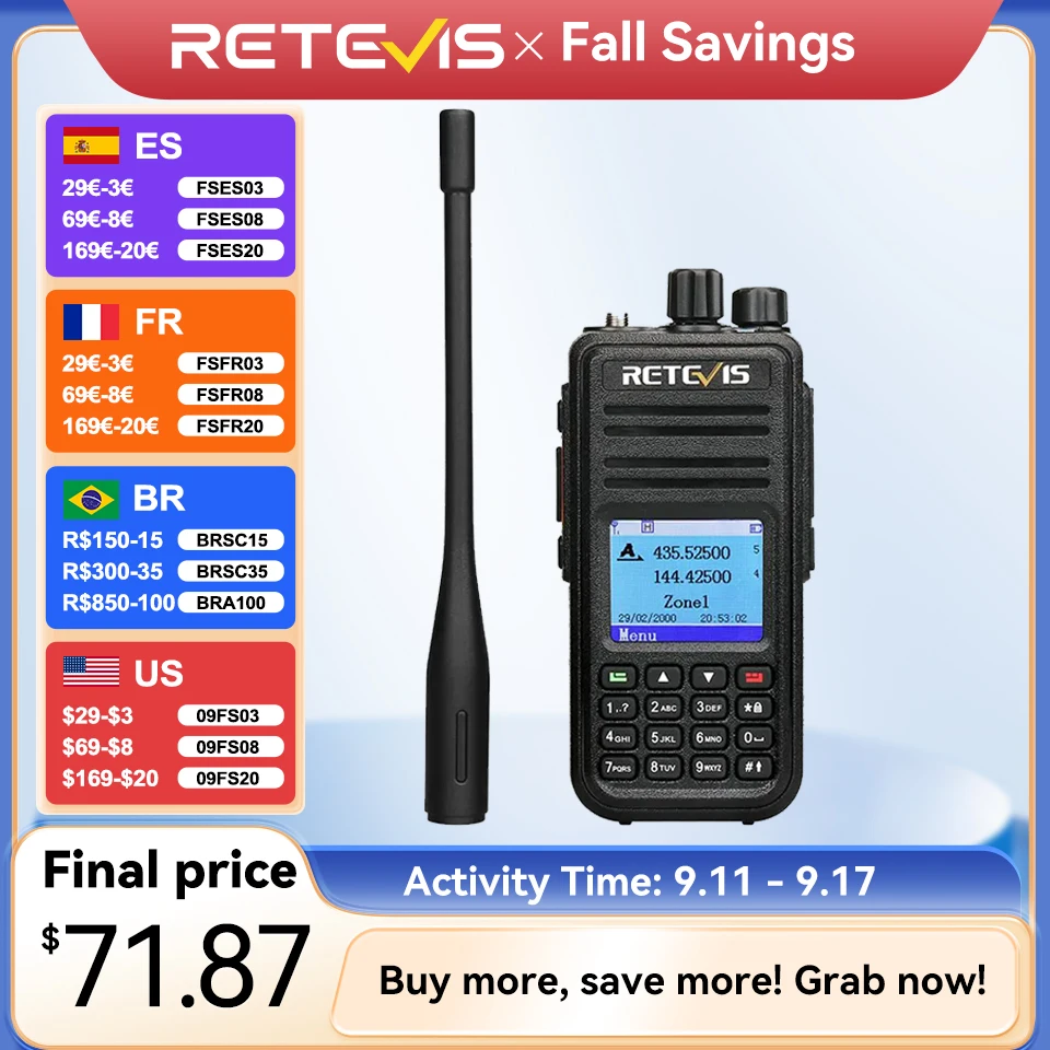 Retevis-RT3S-DMR-Digital-Walkie-Talkie-Ham-Radio-Stations-Walkie ...