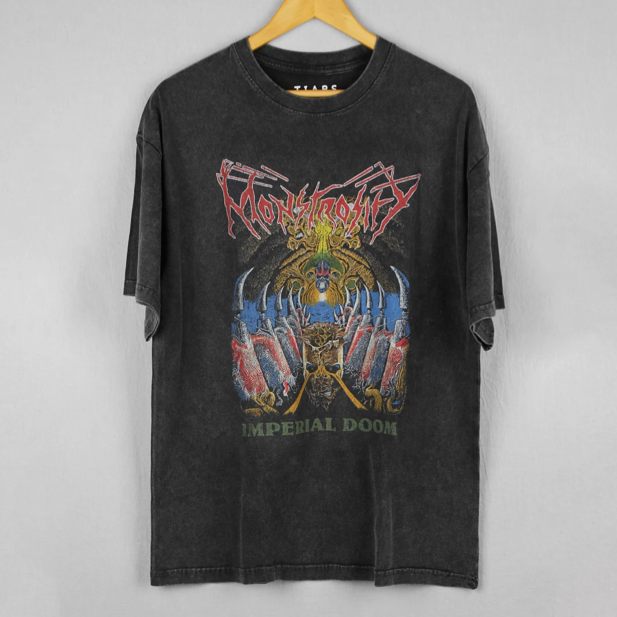 Monstrosity-T-Shirt-Death-Metal-Malevolent-Creation-Washed-Loose-Drop ...