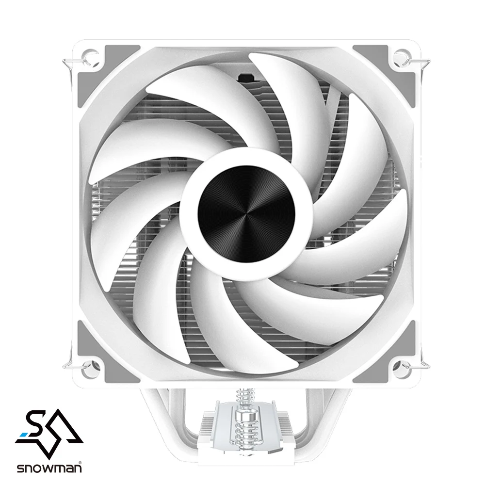 SNOWMAN-6-Heat-Pipes-Air-CPU-Cooler-RGB-PWM-4Pin-Quiet-PC-CPU-Fan-Intel ...