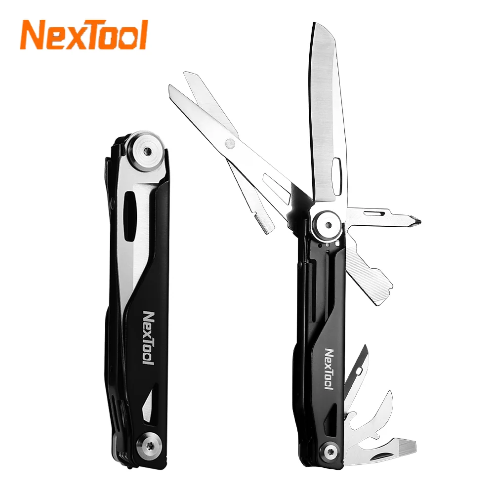 Xiaomi NexTool cuchillo de bolsillo plegable 12 en 1, herramientas EDC, tijeras de bloqueo de ...