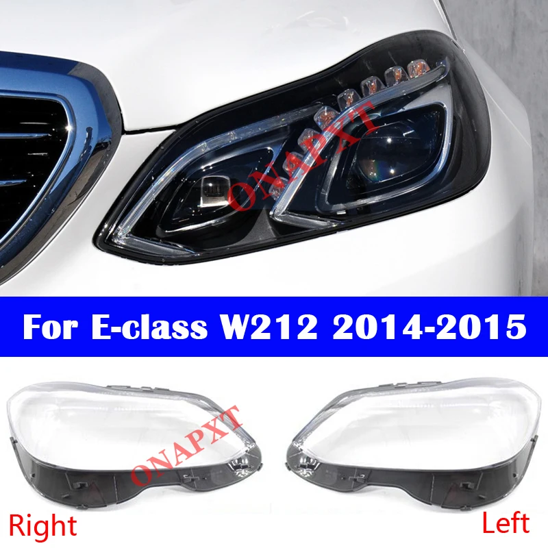 Car Front Headlight Cover For Mercedes-benz E-class W212 2014-2015 E200l E260l E280l E300l E350l ...