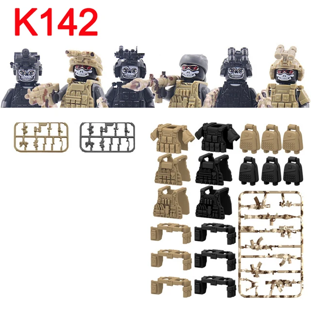 New City Police Camouflage Special Forces Building Blocks Army Soldier ...