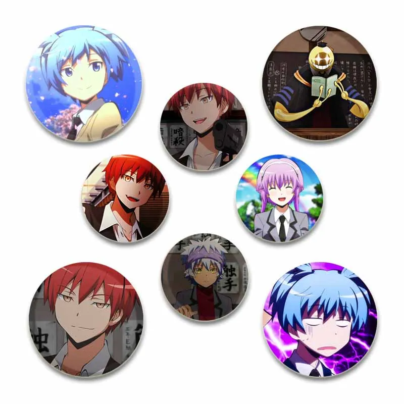 Anime Assassination Classroom Pins Tinplate Badge Cartoon Brooch for ...