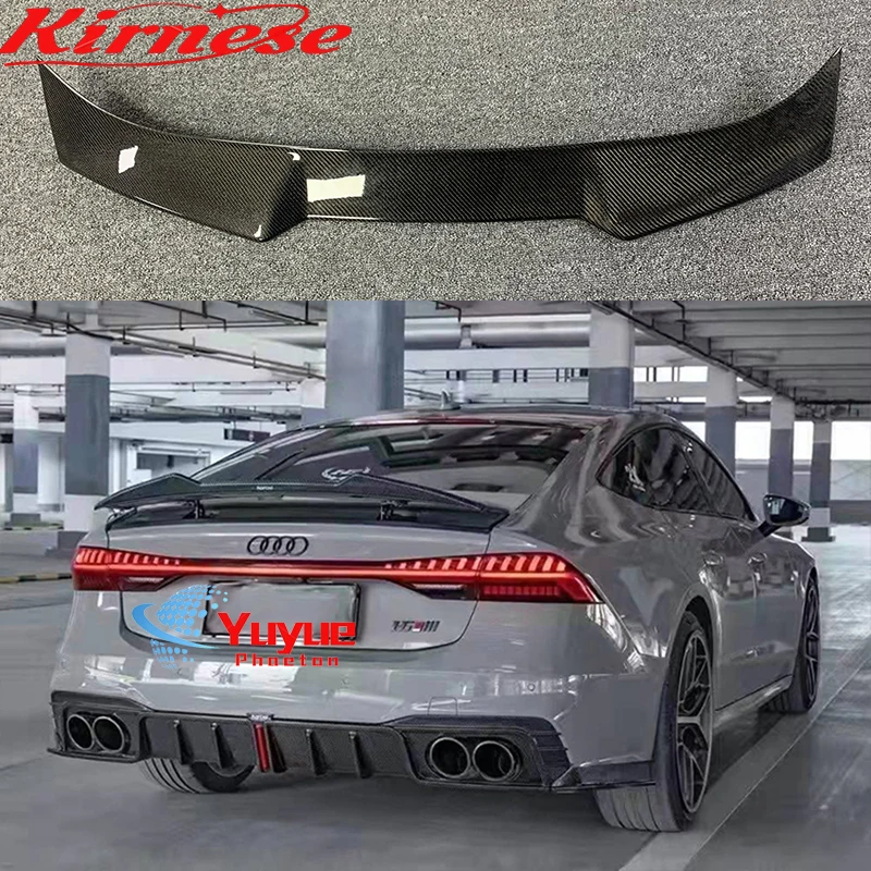 A7-S7-RS7-For-ABT-Carbon-Fiber-Rear-Trunk-Spoiler-Wing-Lip-for-Audi-A7 ...