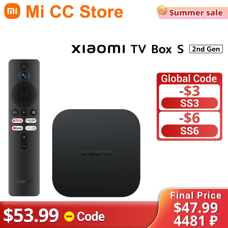 [world Premiere] Global Version Xiaomi Mi Tv Box S (2nd Gen) 4k Ultra ...