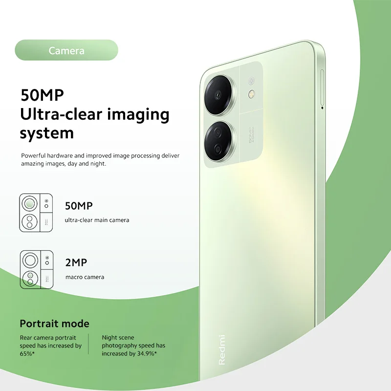 Xiaomi Redmi 13C Global Version 128GB Smartphone MTK Helio G85 Octa ...